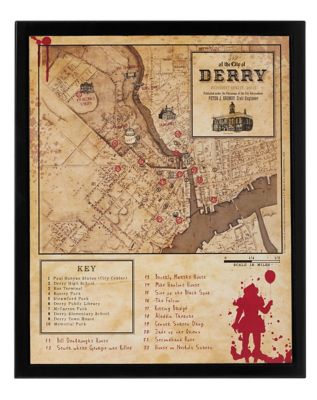 Map of Derry Sign - It Chapter Two - Spirithalloween.com