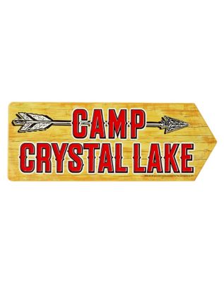 Arrow Camp Crystal Lake Sign - Friday the 13th - Spirithalloween.com