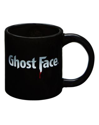 Black and White Face Mug 16 oz. - Ghost Face - Spirithalloween.com