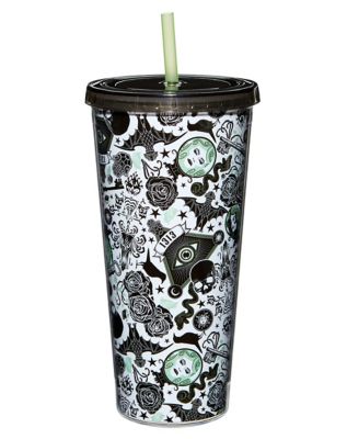 The Haunted Mansion Cup With Straw - Disney - Spirithalloween.com