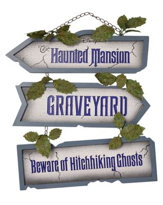 The Haunted Mansion Graveyard Sign - Disney - Spirithalloween.com