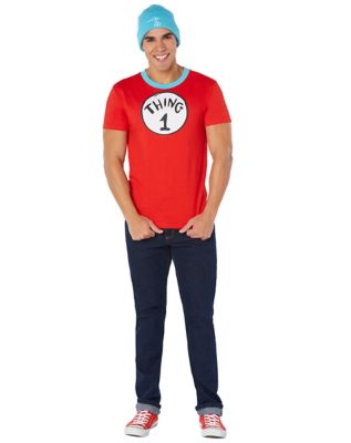 Adult Thing 1 and Thing 2 Costume Kit – Dr. Seuss - Spirithalloween.com