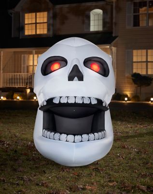 6 Ft Skull Inflatable - Decorations - Spirithalloween.com