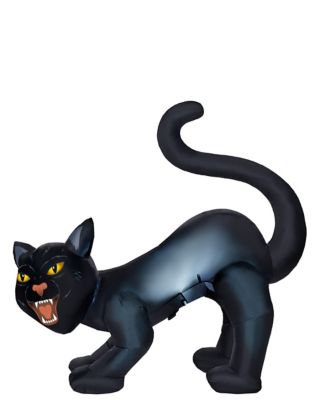 4 Ft Light-Up Scary Cat Inflatable - Decorations - Spirithalloween.com