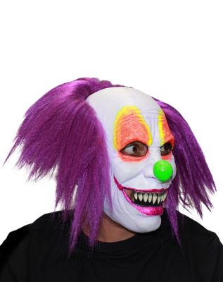 Purple Hair Clown Full Mask - Spirithalloween.com