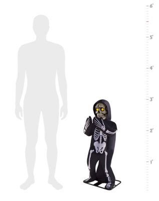 3 Ft Lil Skelly Bones Animatronic - Spirithalloween.com