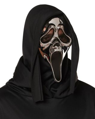 Chrome Ghost Face Full Mask - Spirithalloween.com