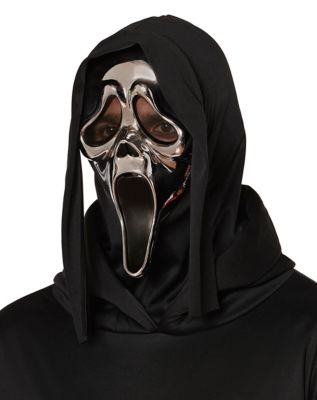 Chrome Ghost Face Full Mask - Spirithalloween.com