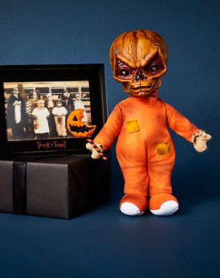 Unmasked Sam Plush - Trick 'r Treat - Spirithalloween.com
