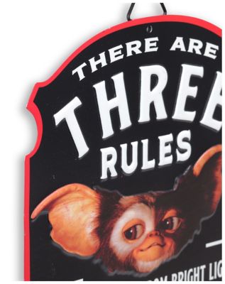 Three Rules Gizmo Sign - Gremlins - Spirithalloween.com