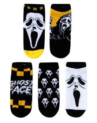 Ghost Face No Show Socks - 5 Pack - Spirithalloween.com