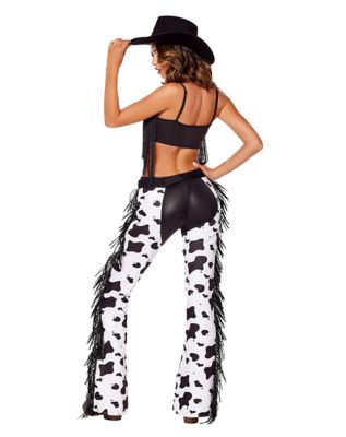 Adult Cow Print Chaps - Spirithalloween.com