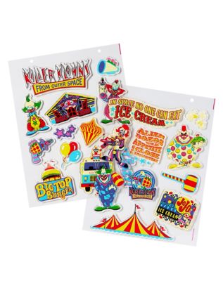 Killer Klowns from Outer Space Gel Clings - 2 Pack - Spirithalloween.com
