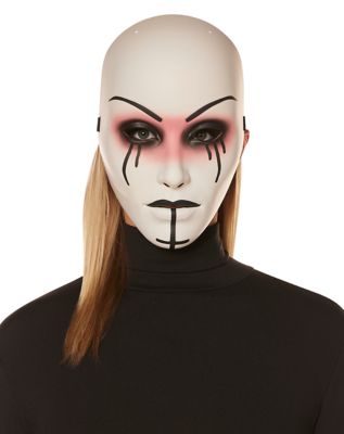 Unholy Possessed Nun Half Mask - Spirithalloween.com