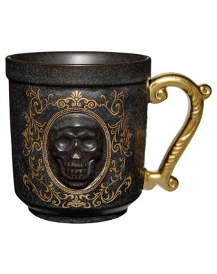 Gothic Noir Skull Mug - Spirithalloween.com