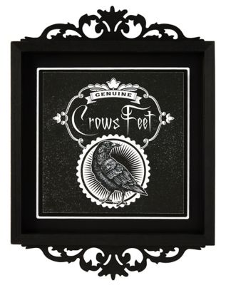 Genuine Crows Feet Hanging Sign - Spirithalloween.com