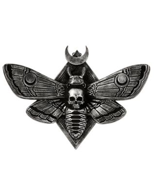 Gothic Noir Death Moth Sign - Spirithalloween.com
