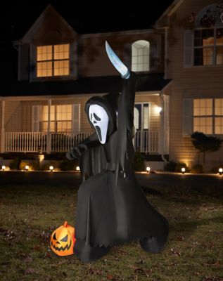 12 Ft. Lurking Ghost Face Inflatable Decoration - Spirithalloween.com