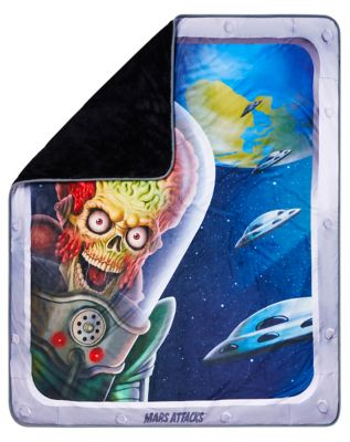 Mars Attacks! Window Fleece Blanket - Spirithalloween.com