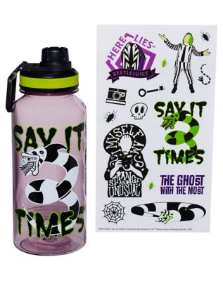 Beetlejuice Sandworm Water Bottle With Stickers - 32 oz ...