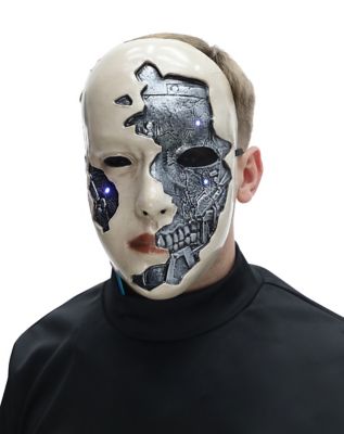 Light-Up Bot Half Mask - Spirithalloween.com