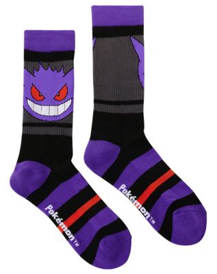 Adult Gengar Crew Socks - Pokémon - Spirithalloween.com