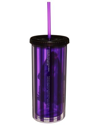 Wednesday Cup with Straw 20 oz. - The Addams Family - Spirithalloween.com