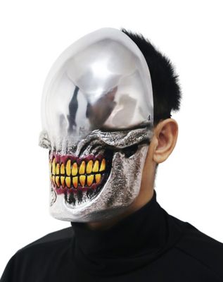 Chrome Smile Half Mask - Spirithalloween.com
