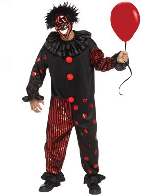 Adult Creepy Chrome Clown Costume - Spirithalloween.com
