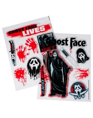 Ghost Face Gel Clings - 2 Pack - Spirithalloween.com