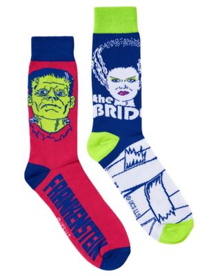 Universal Monsters Frankenstein Crew Socks - 2 Pairs - Spirithalloween.com