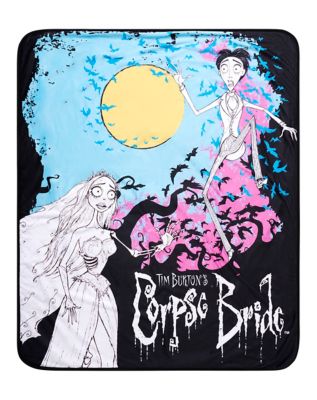 Corpse Bride Reversible Fleece Blanket - Spirithalloween.com