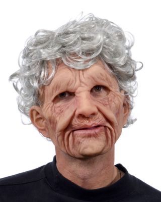 Moving Mouth Grandma Full Mask - Spirithalloween.com