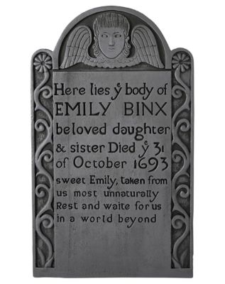 30 Inch Emily Binx Tombstone - Hocus Pocus - Spirithalloween.com
