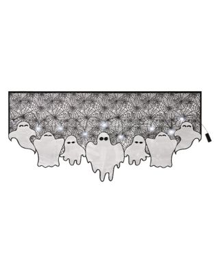Light-Up Lace Ghost Mantel Scarf - Spirithalloween.com