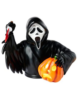 Light-Up Ghost Face Bust Statue - Spirithalloween.com