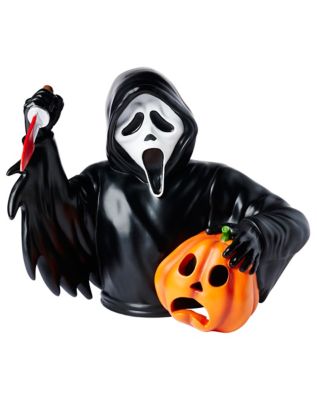 Light-Up Ghost Face Bust Statue - Spirithalloween.com