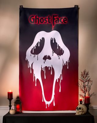 Ghost Face Drip Flag - Spirithalloween.com