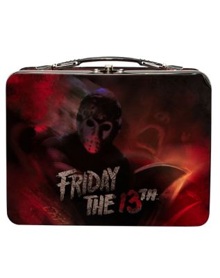 Jason Voorhees Tin Lunch Box - Friday the 13th - Spirithalloween.com