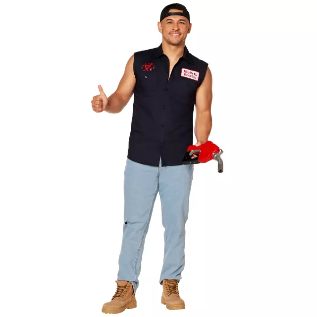 Hugh G. Rection Work Shirt Costume Kit - Spirithalloween.com