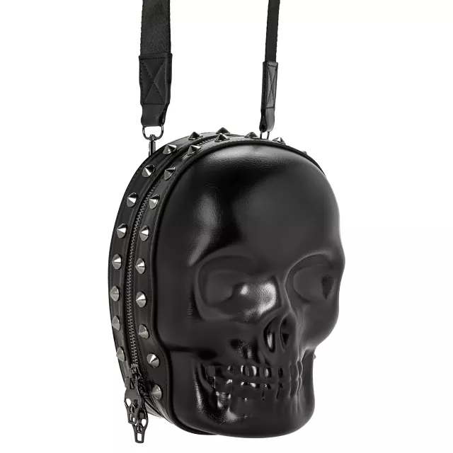 Black Skull Crossbody Bag - Spirithalloween.com Black Skull Crossbody Bag - Spirithalloween.com