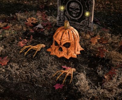 Ground Breaking Rotten Pumpkin Decoration - Spirithalloween.com