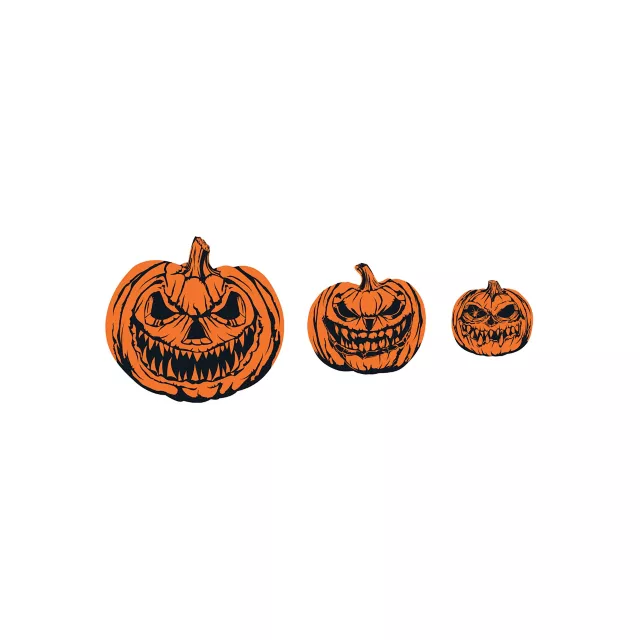 Scary Pumpkin Signs Lawn Decor Set - 3 Pack - Spirithalloween.com