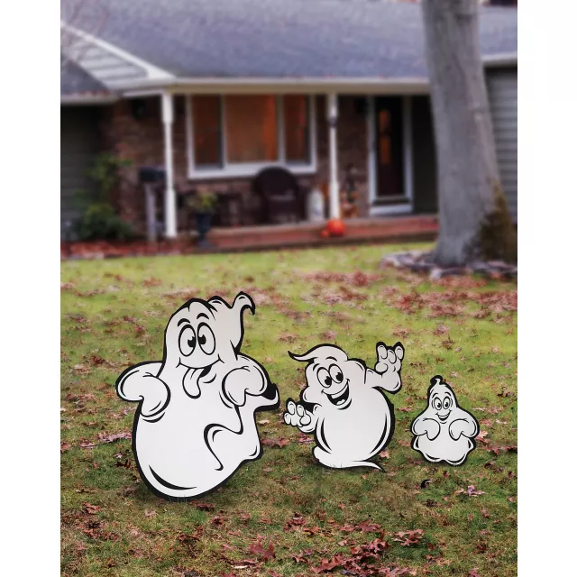 Silly Ghosts Signs Lawn Decor Set - Spirithalloween.com