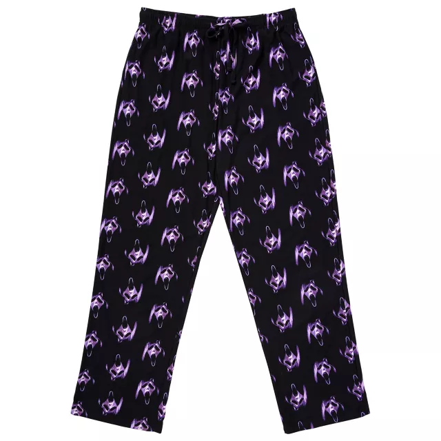 Ghost Face Black and Purple Lounge Pants - Spirithalloween.com