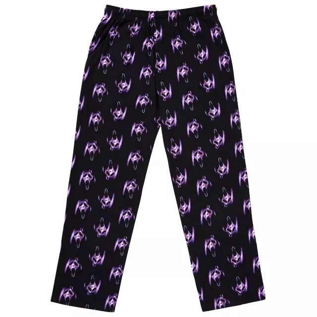 Ghost Face Black and Purple Lounge Pants - Spirithalloween.com