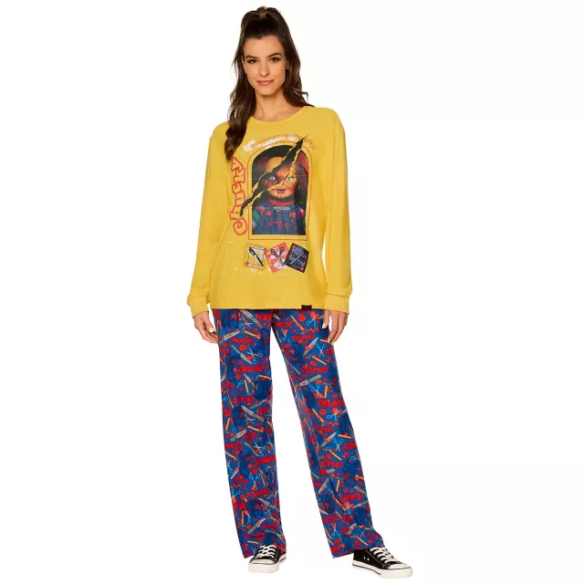 Adult Chucky Slashed Pajama Set - Spirithalloween.com