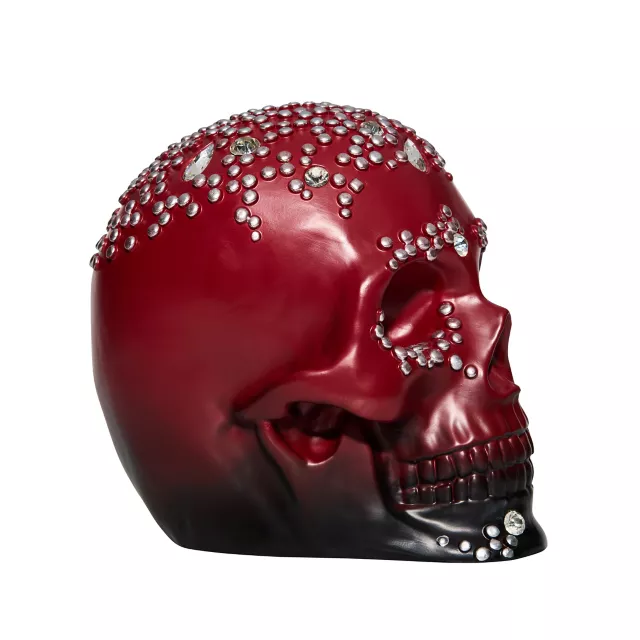 Red Ombre Bedazzled Skull - Spirithalloween.com
