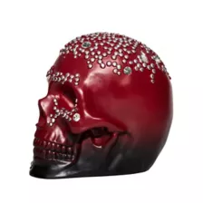 Red Ombre Bedazzled Skull - Spirithalloween.com