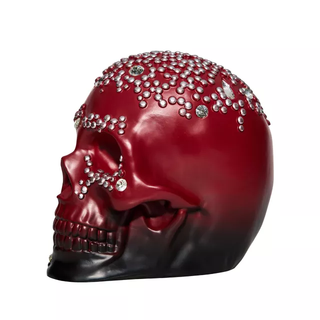 Red Ombre Bedazzled Skull - Spirithalloween.com